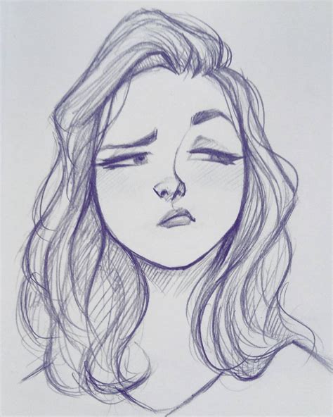 Female Face Drawing High Quality Drawing Skill
