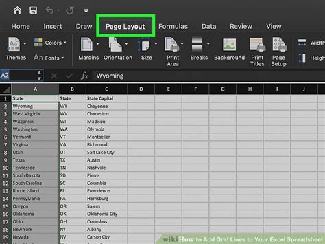 Ways To Add Grid Lines To Your Excel Spreadsheet WikiHow