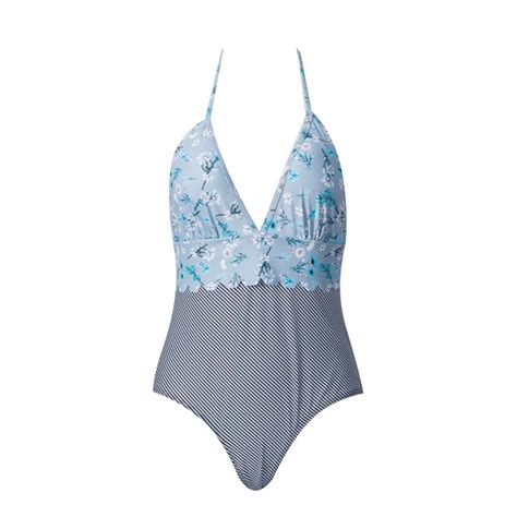 Sagace Womens Causal One Piece Floral Cutout Swimsuit Sexy Backless