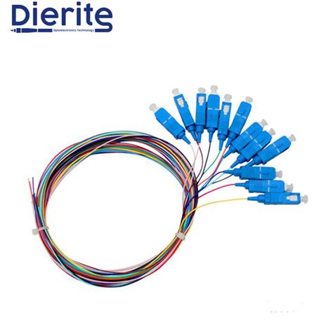 High Credibility And Stability Sc Apc Upc Core Fiber Optic Unjacketed Color Coded Capillary