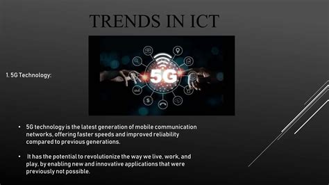 Information And Communication Technology Ict Is A Rapidly Evolving Field With New Trends