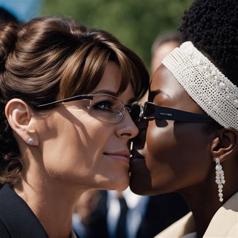 Sarah Palin Lesbian Interracial Kiss By Susannesoutien On Deviantart