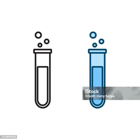 화학 튜브 로고 아이콘 그림 화려하고 윤곽선 Dna에 대한 스톡 벡터 아트 및 기타 이미지 Dna 개발 건강 진단