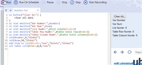 Clear All Data UBot Studio