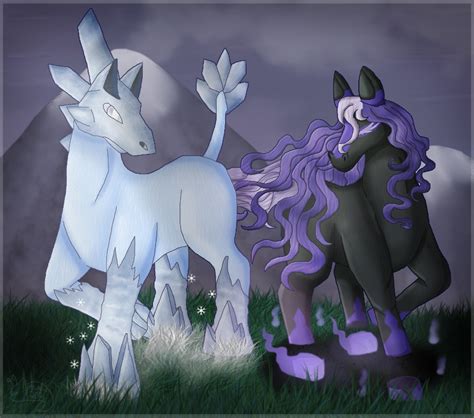 Pokemon Glastrier And Spectrier By Nadeshiko Aisha On Deviantart