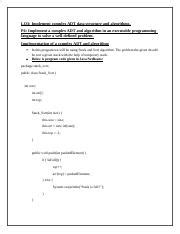 LO3P4 Docx LO3 Implement Complex ADT Data Structure And Algorithms