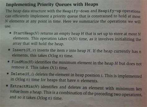 Implementing Priority Queues With Heaps The Heap Data Chegg