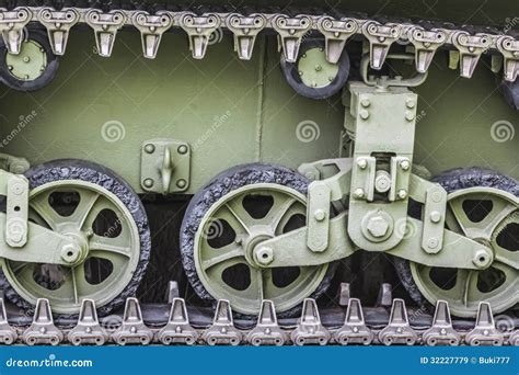 Деталь механизма гусеничного хода Stuart танка армии США Wwii Стоковое