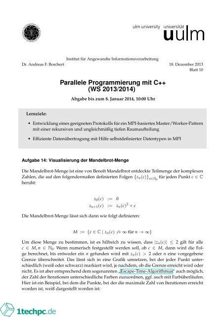 Die Grundlagen Der Parallelen Programmierung In C • 1techpcde