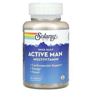 Solaray Once Daily Active Man Multivitamin, 90 VegCaps : Target