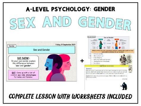 A Level Psychology Gender Complete Topic Teaching Resources