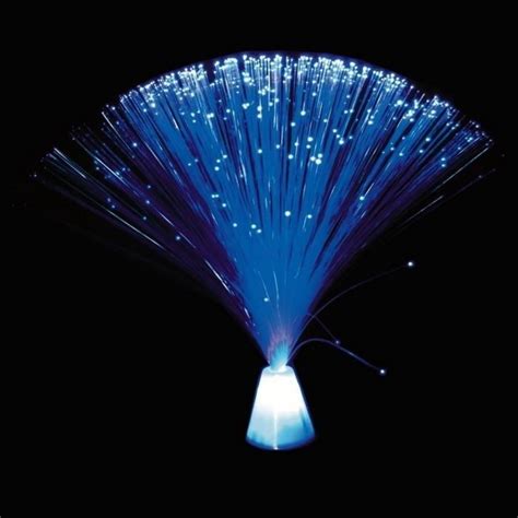 Lampe Fibre Optique Socle Lumineux Bleu Piles I Achat Vente Lampe Fibre Optique Socle L