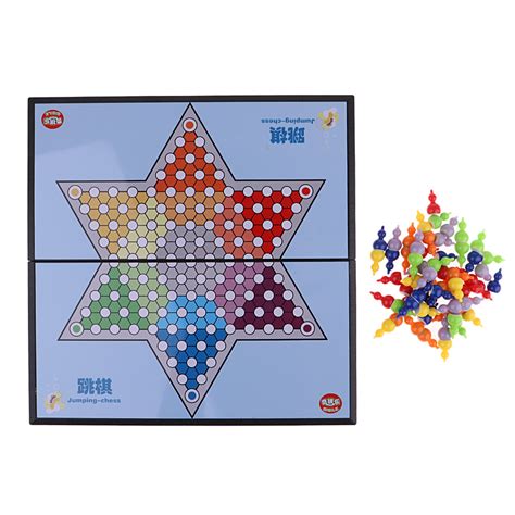 Damas Chinas Con Tablero Plegable Grande Juego De De Estrategia Clásico