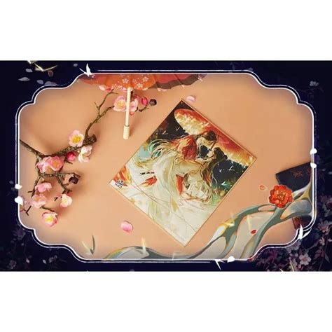 可被綁官方正版bilibili周邊第一彈天官賜福漫畫超大燙金銀色紙紅繩 蝦皮購物