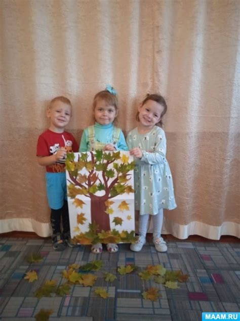 ООД по аппликации из листьев в младшей группе «Клён 3 фото Воспитателям детских садов