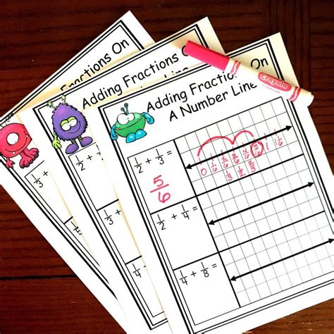 Free Worksheets For Adding Fractions With Unlike Denominators On A