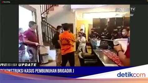 Adegan Rekonstruksi Brigadir Yoshua Ditembak Dari Jarak Dekat