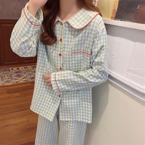 Er17🥫พร้อมส่ง🥫ลายใหม่ ชุดนอนคอตต้อนผสมการ์ตูน ผ้านิ่มมาก เสื้อแขนยาวกระดุมหน้าคอปกกางเกงขายาว