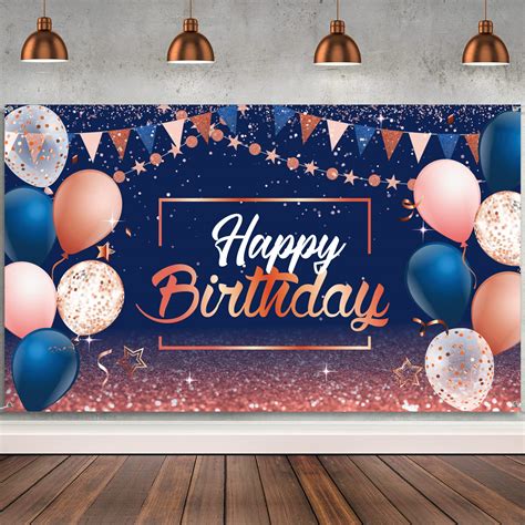 Buy Happy Birthday Decorations Backdrop Glitter Birth
