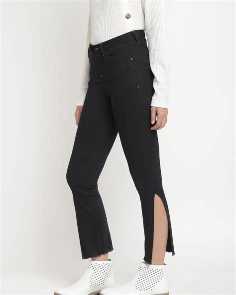 Buy Womens Black Skinny Fit Jeans Online At Bewakoof