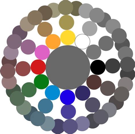 Как получить серый цвет смешивая краски Lookcolor Смешивание