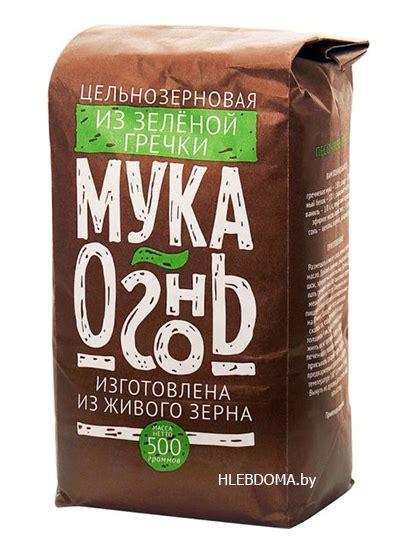 Мука из зелёной гречки цельнозерновая "Огонь" купить в Минске