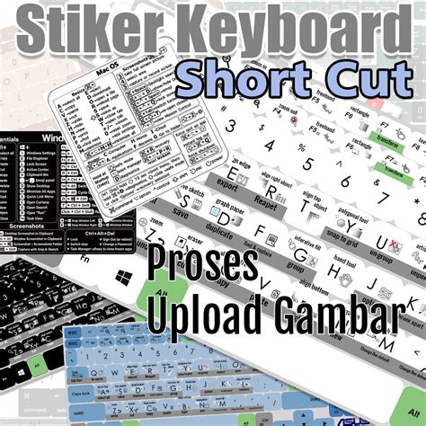 Jual Stiker Shortcut Aplikasi Populer Stiker Label Window Untuk Laptop