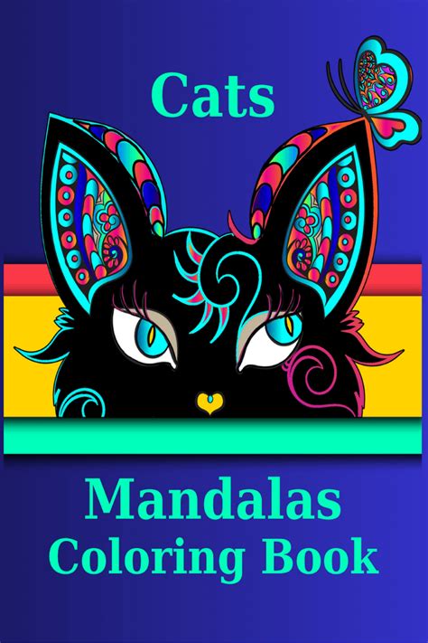 Cats Mandalas Coloring Book