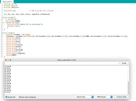 Problema Rtc Ds3231 Software Arduino Forum