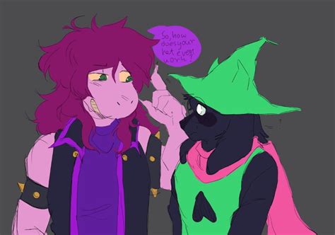 Susie Tries On Ralseis Hat By Asterek404 R Deltarune