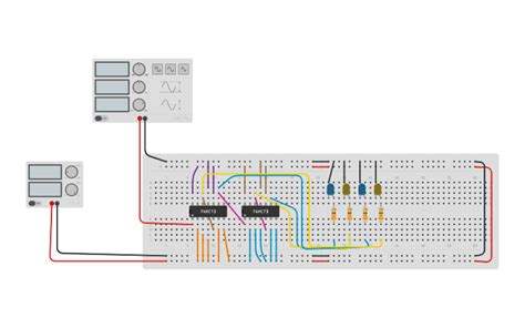 Circuit Design Contador 74hc73 Tinkercad