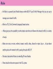 Mastering IRules In BIG IP Traffic Management Simplified Course Hero