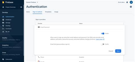 To The Stars With Quasar And Firebase Email Authentication Dev Community