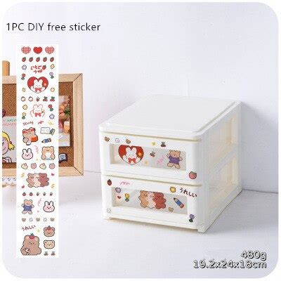 MINKYS Kawaii ABS Drawer Desktop Organizer Desk St Grandado