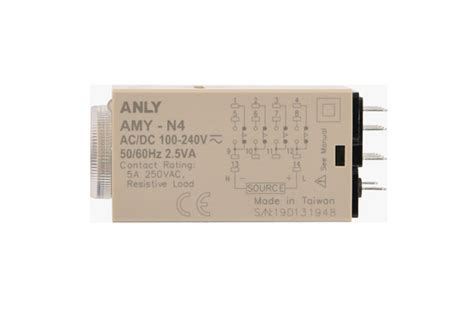 Multi Range Analogue Timer 14pin 5a Amy N4 Anly Taiwan Qahraba