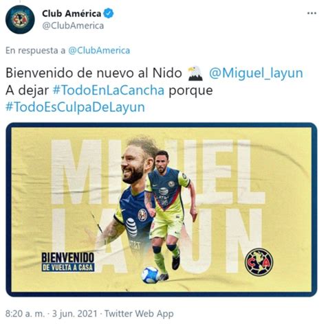 América Oficializa El Regreso De Miguel Layún Acrópolis Multimedios