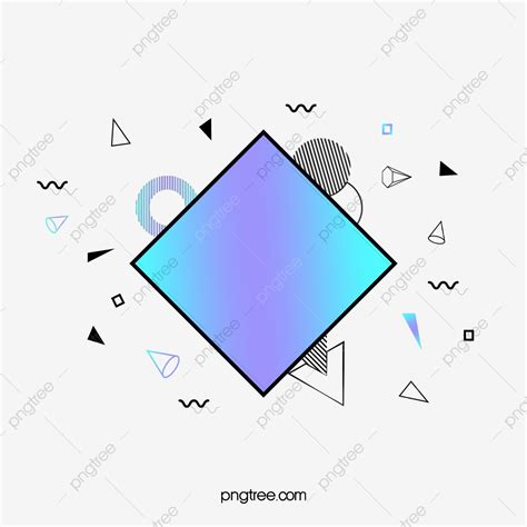 Memphis Geometry Png Picture Laser Gradient Geometry Memphis Border