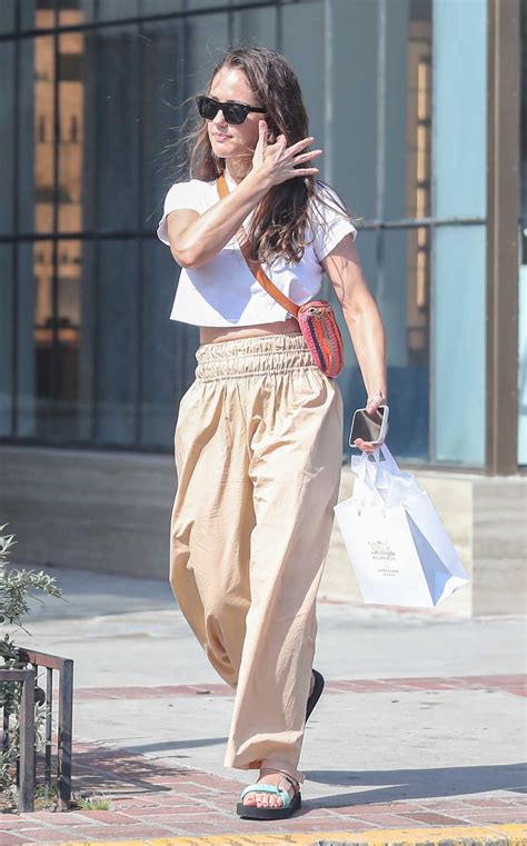 Minka Kelly In A Beige Pants Was Seen Out In West Hollywood 04182023