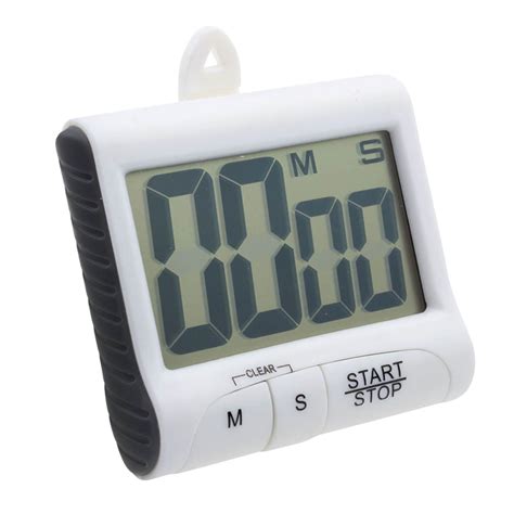 Vbxoae Magnetic Back Digital Kitchen Timer With Beeping Alarm 4 Digit Display Counts Down To