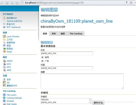 下载osm数据，使用 Osm2pgsql 导入至postgresqlpostgis，安装geoserver并绑定数据（二