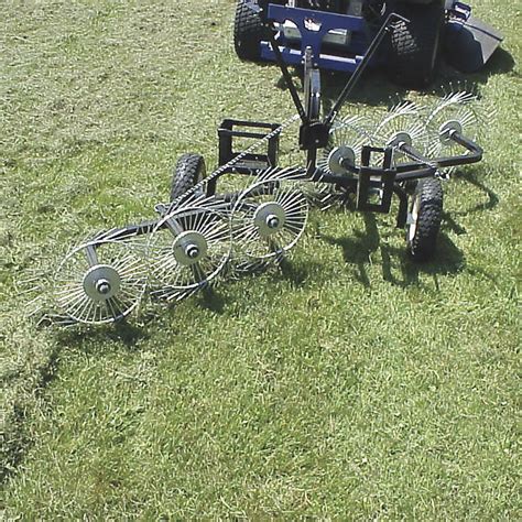 Strongway Inline Acreage Rake 55inw 6 Tine Reels Northern Tool