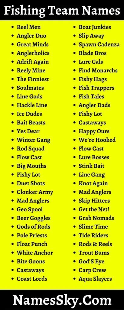 865 Fishing Team Names Ideas For Your Company Club Group