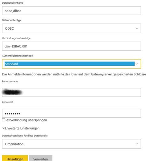 Odbc Connection Error With On Premises Data Gatewa Microsoft