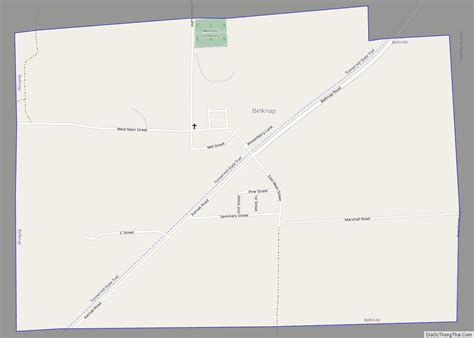 Map Of Belknap Village Illinois Thong Thai Real