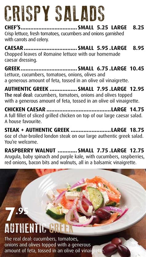 Deja Vu Restaurant And Bar Menu In Hawkesbury Ontario Canada