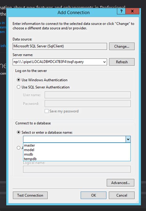 Visual Studio 2017 Sql Server Localdb Topcrm