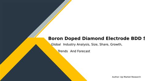 Boron Doped Diamond Electrode Bdd Sales Market Research Report 2020 2028 Up Market Research