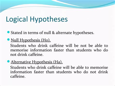 Formulating Hypotheses Ppt