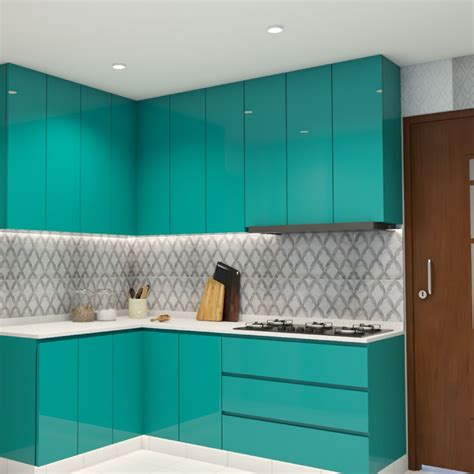 Spacious Kitchen Design With Profile Lighting Livspace