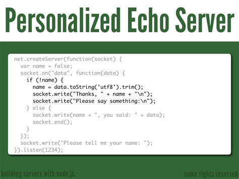 Building Servers With Nodejs